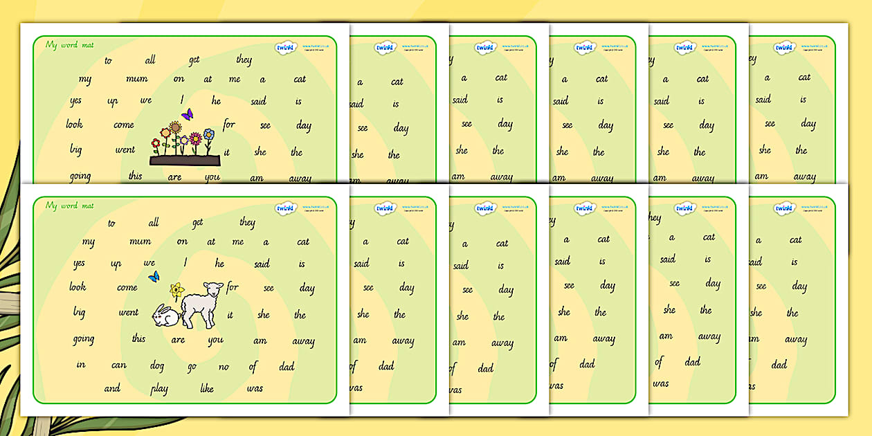QLD Easter Themed Word Mat FS2 - Australia (teacher made)