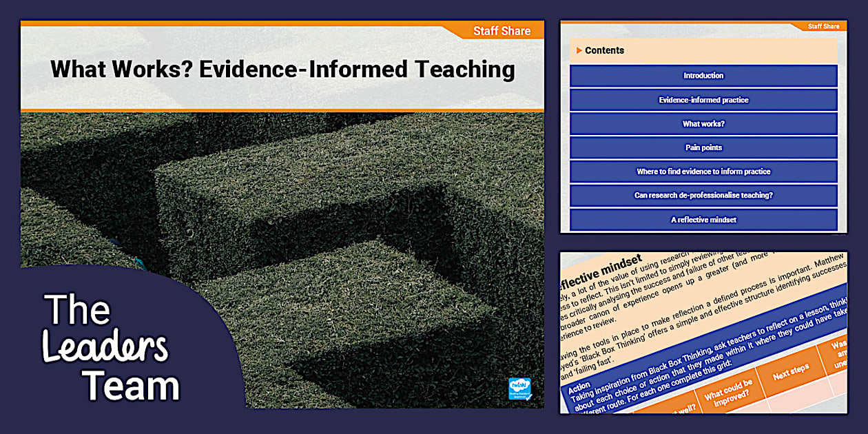 Staff Share: Evidence-Informed Teaching Presentation
