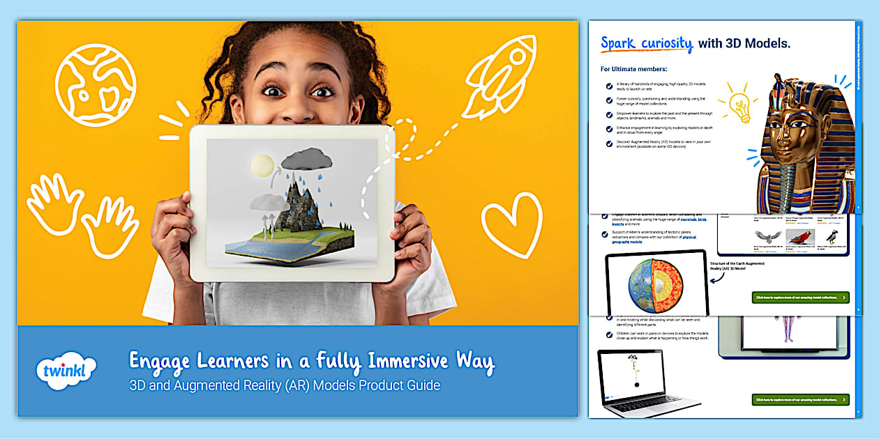 3D and AR Models Membership Guide (teacher made) - Twinkl