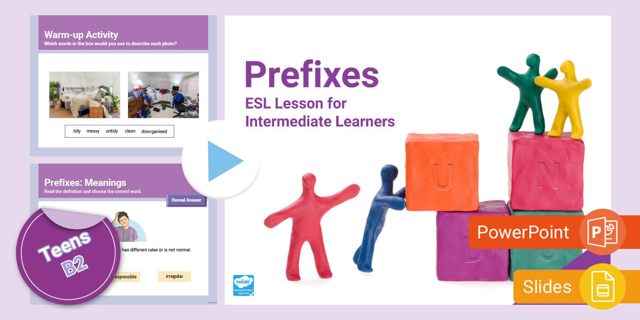 ESL Prefix Lesson for Intermediate Learners [Teens, B1]