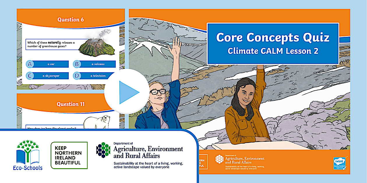 FREE! - Climate CALM Lesson 2, Core Concepts Quiz PowerPoint
