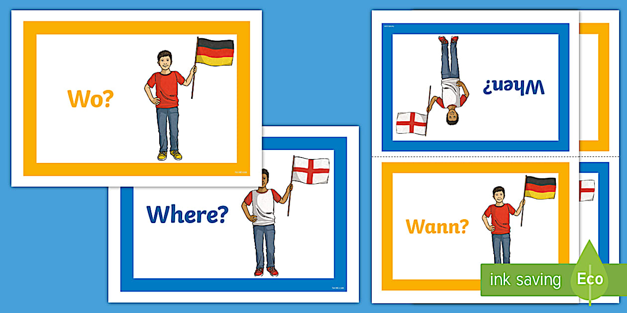 Question Words Display Posters - German - Twinkl