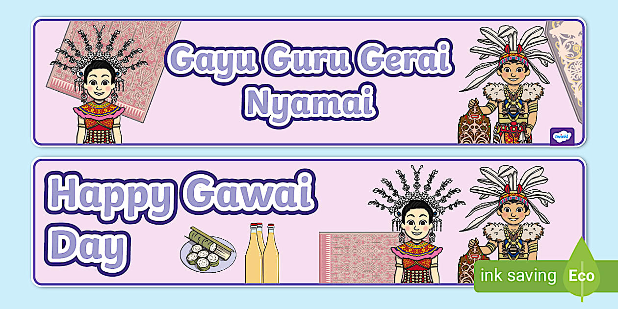 Gawai Dayak Festival - Gawai Banner (professor feito)