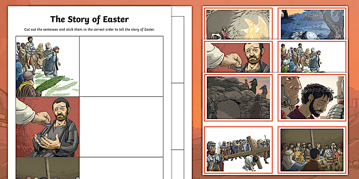 Black and White The Story of Easter Story Sequencing/Recount Activity Pack