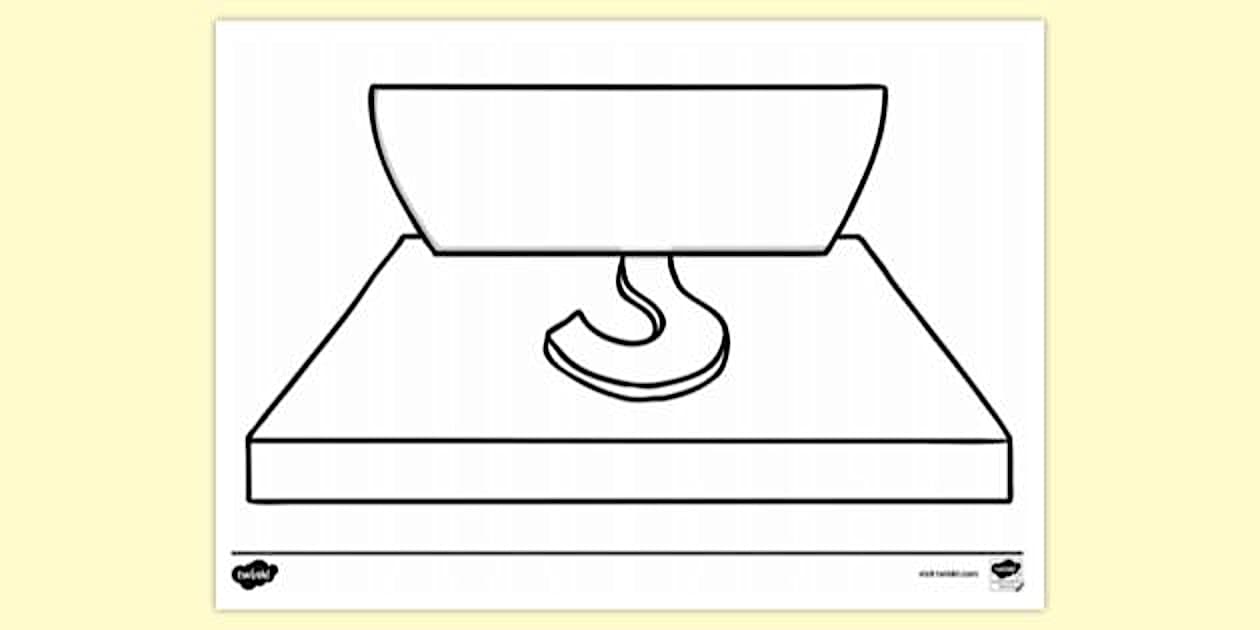 Relief Printing Colouring Sheet | Colouring Sheets - Twinkl