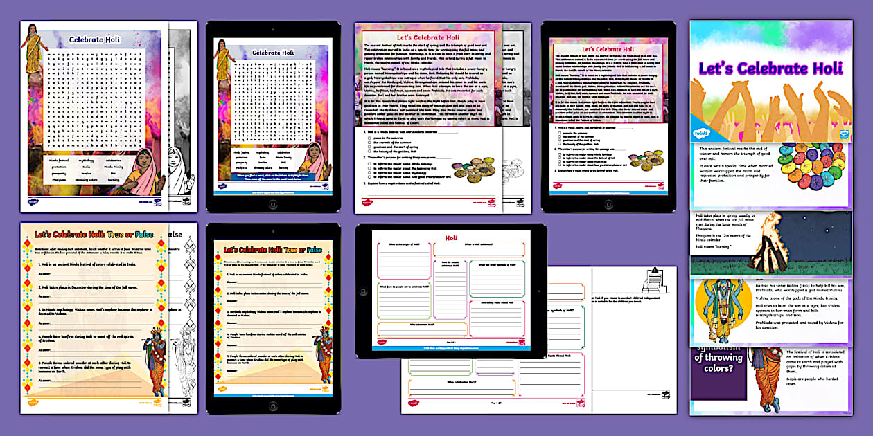 Holi Worksheets for 6th Grade ELA Lessons | Twinkl USA