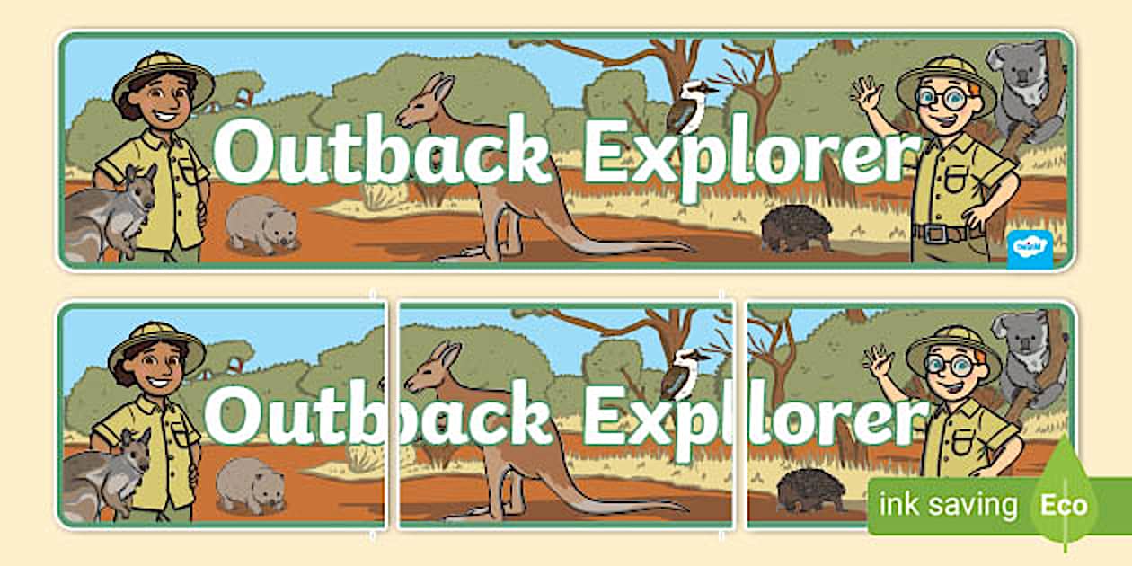Outback Explorer Role Play Banner (Teacher-Made) - Twinkl