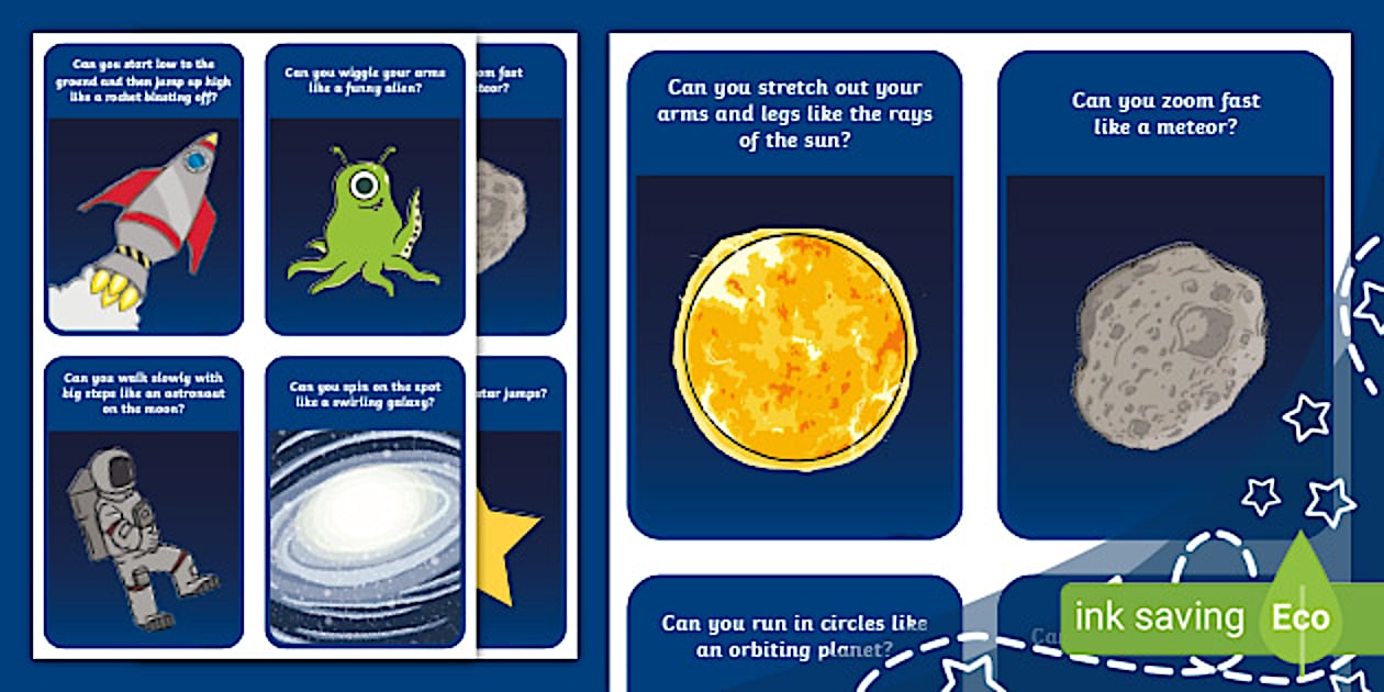 Gross Motor Space Activities - Movement Cards (teacher made)