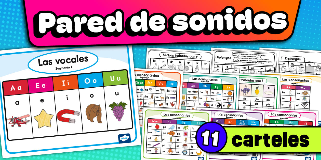 Pared De Sonidos Resource for Spanish Lessons | Twinkl USA
