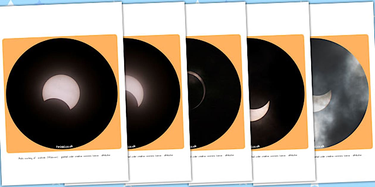 Solar Eclipse Display Photo Cut Outs (Teacher-Made) - Twinkl