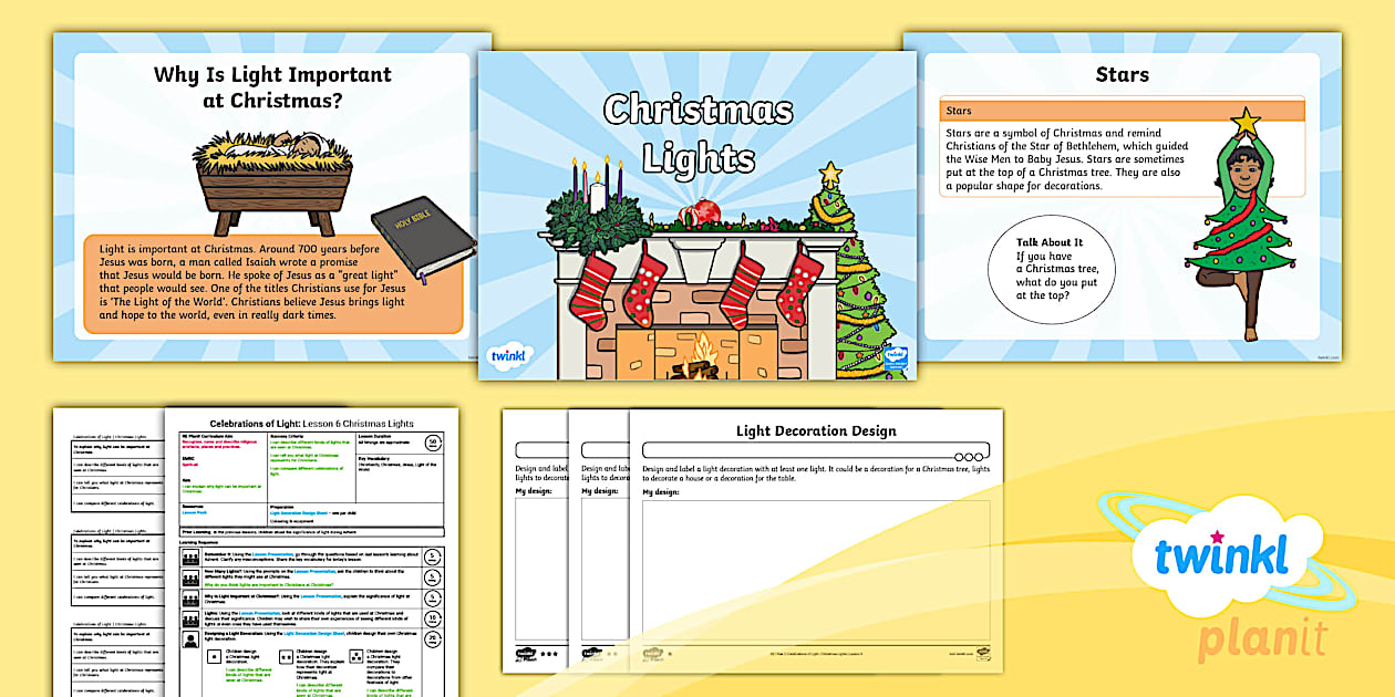 RE: Celebrations of Light: Christmas Lights Year 2 Lesson Pack 6