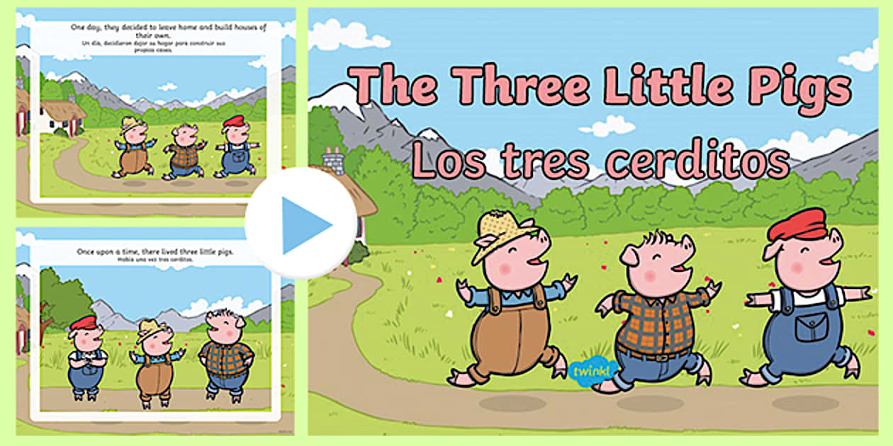 The Three Little Pigs Story PowerPoint (Teacher-Made)