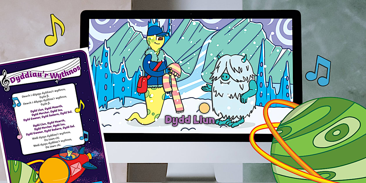 Can Dyddiau'r Wythnos. (l'enseignant a fait) - Twinkl