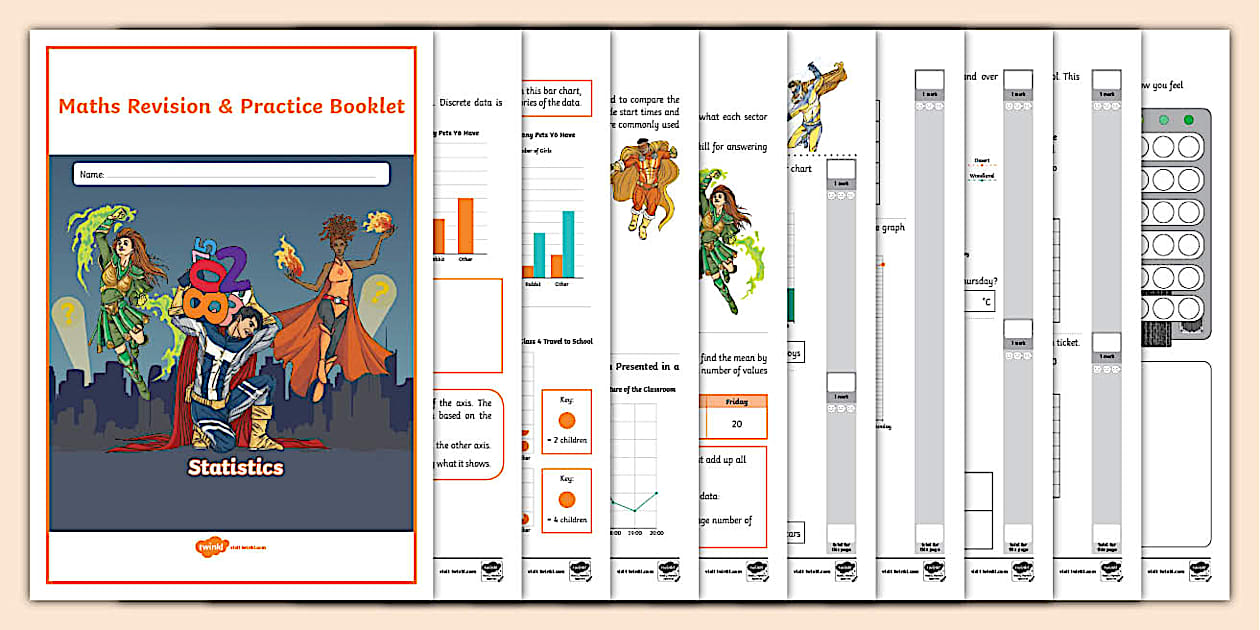 Year 6 SATs Survival: Maths Statistics Revision & Practice Booklet