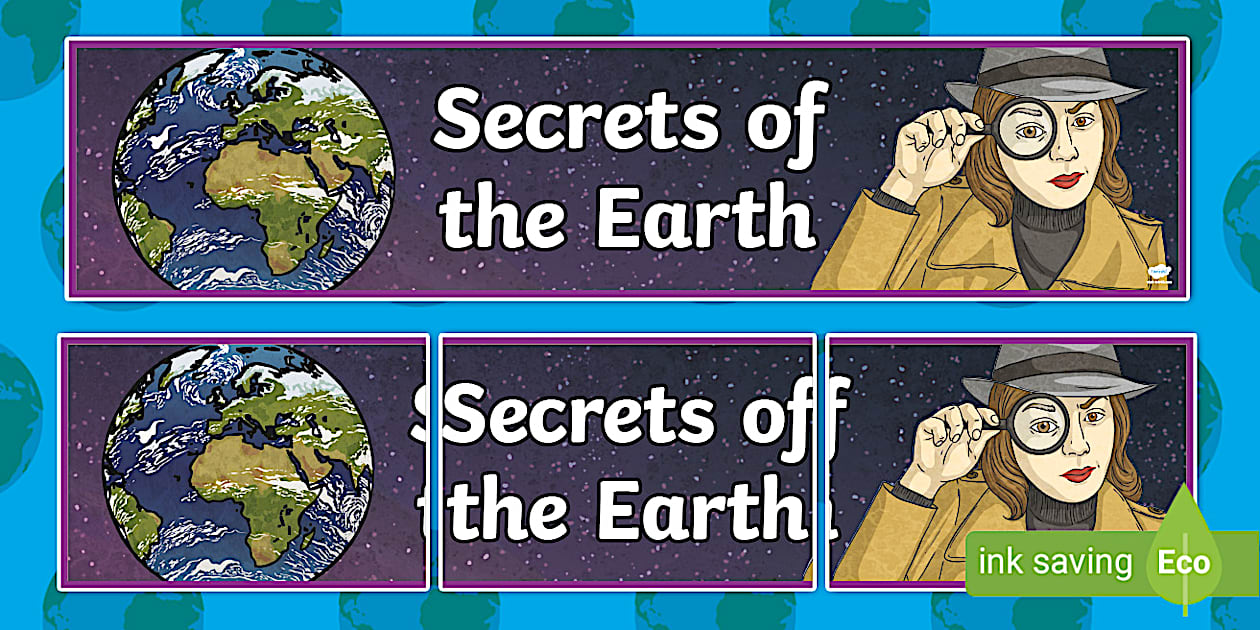 Secrets of the Earth Display Banner (Teacher-Made) - Twinkl