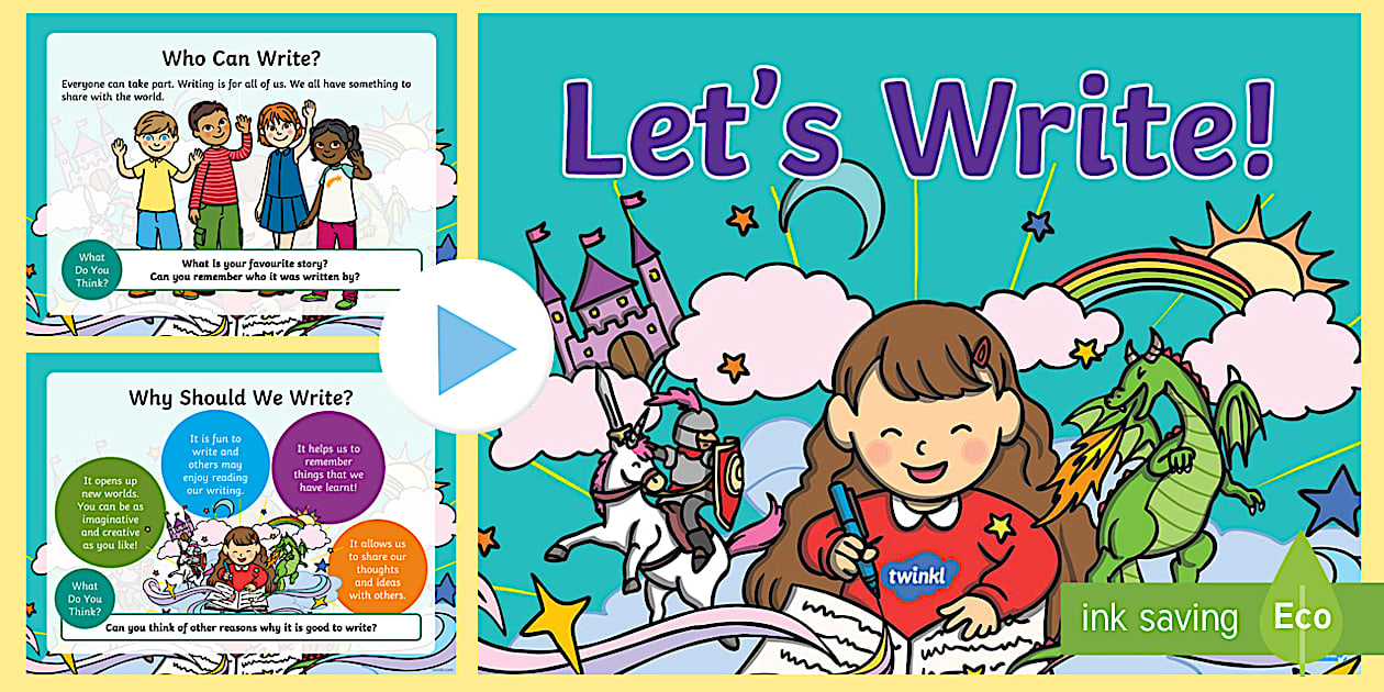 Let's Write PowerPoint (teacher made) - Twinkl