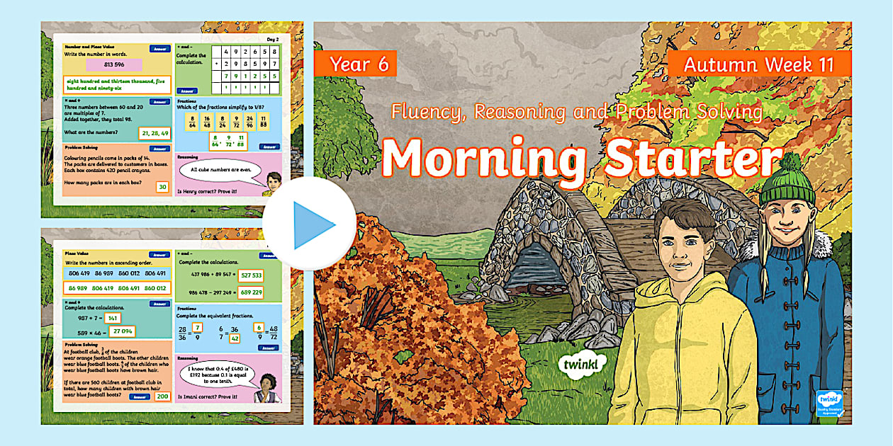 👉 Year 6 Maths 5 minute filler question PowerPoint