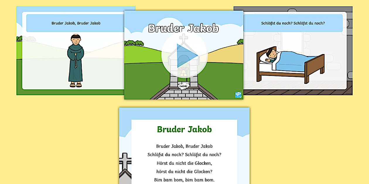 👉 'Bruder Jakob' Song Sheet and PowerPoint German