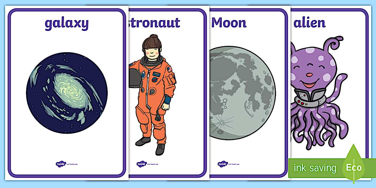 Space Themed A4 Display Posters (teacher made) - Twinkl