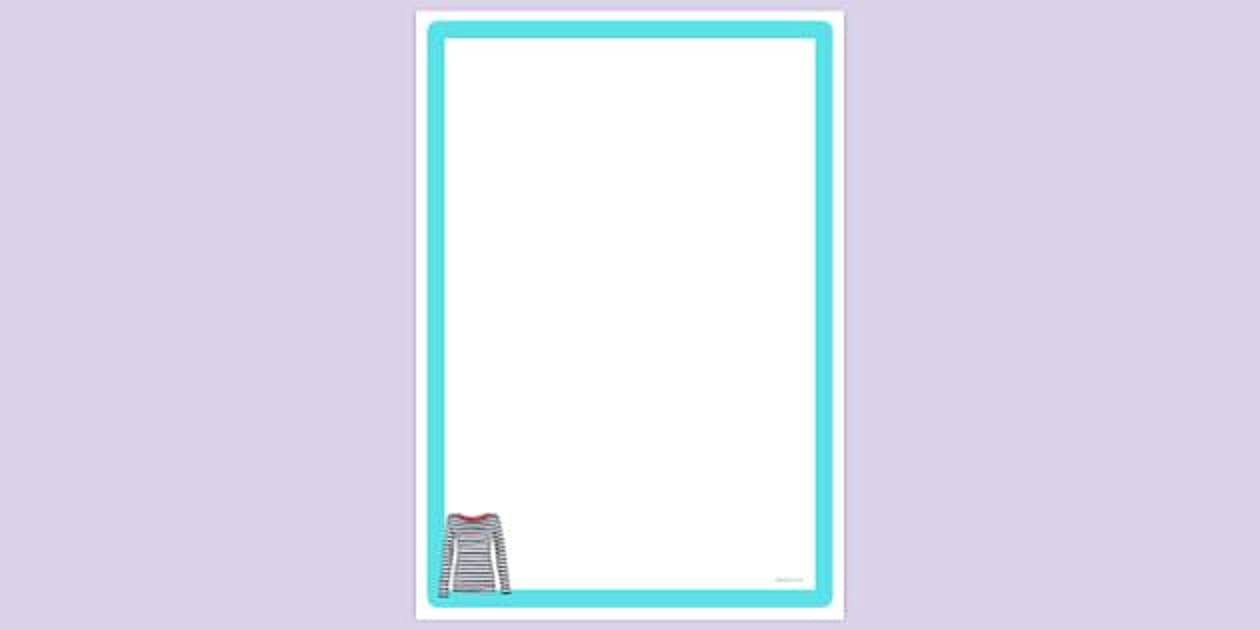 Simple Blank Top Jumper Page Border | Page Borders | Twinkl