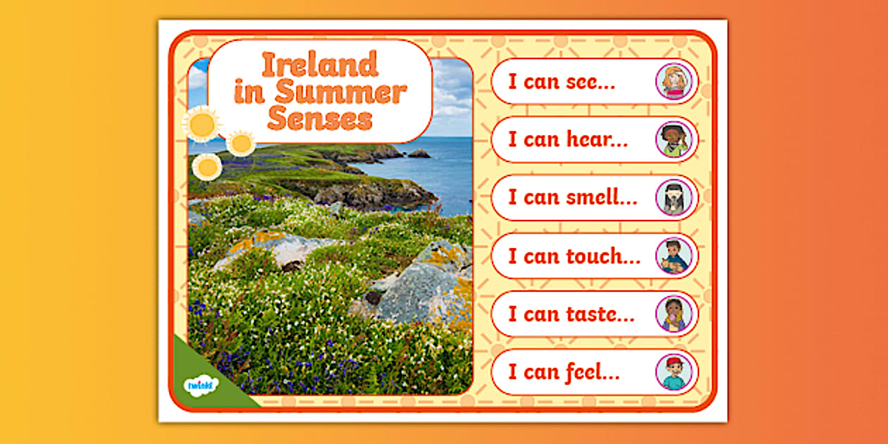 Ireland in Summer Senses Display Poster