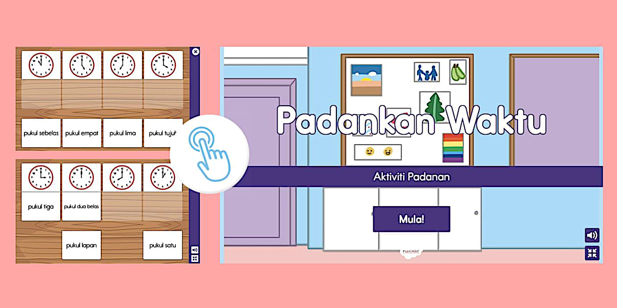 Permainan Interaktif Padankan Waktu Tahun 1 (teacher made)