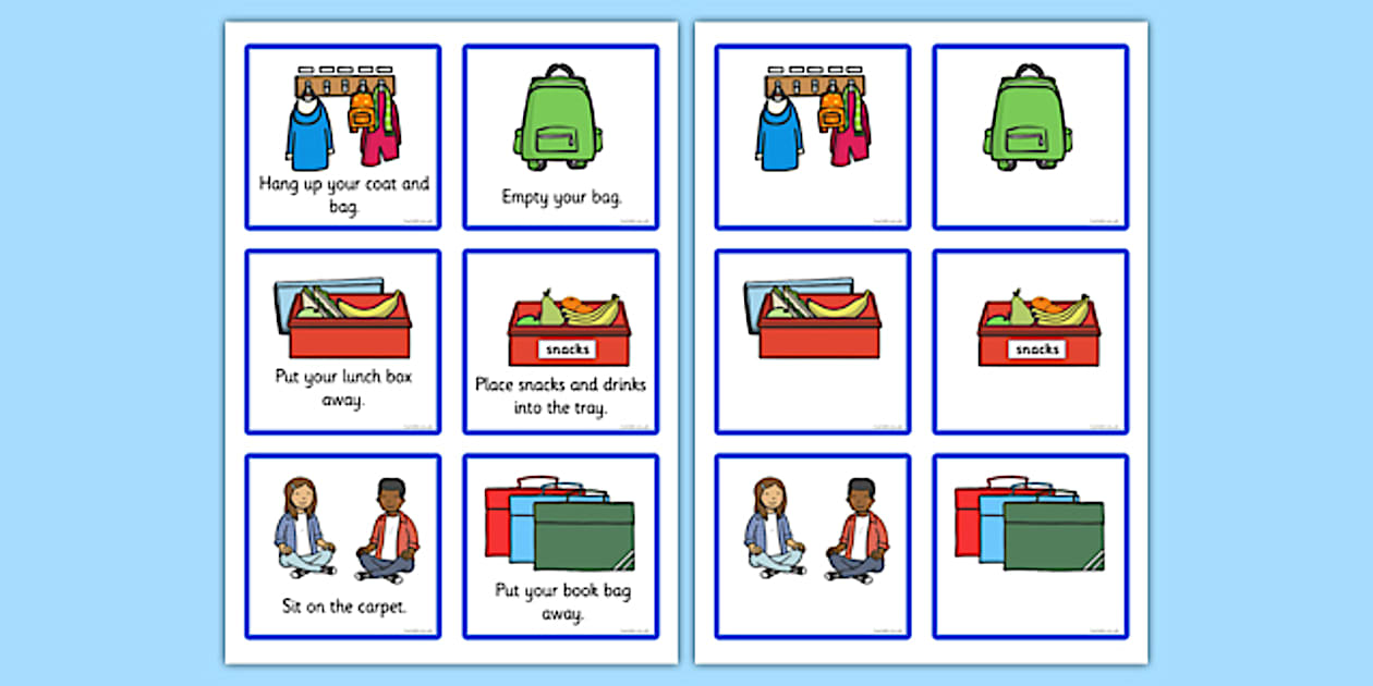 Classroom Morning Reminder Cards (teacher made) - Twinkl