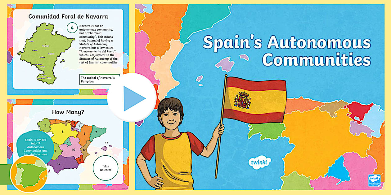 Spanish Autonomous Communities PowerPoint - Twinkl