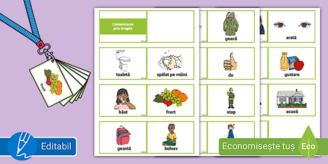 Comunicarea prin imagini Cartonașe (teacher made) - Twinkl