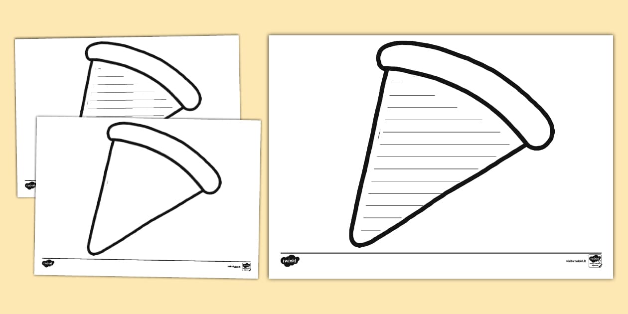 Modello di scrittura: Pizza (teacher made) - Twinkl