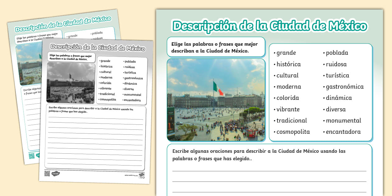 Hoja de actividad: Descripción de la Ciudad de México