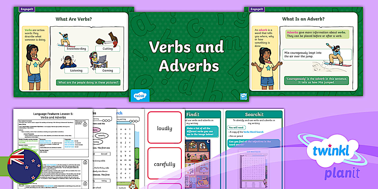 Phase 1 Writing: Word Choice: Verbs and Adverbs - Twinkl