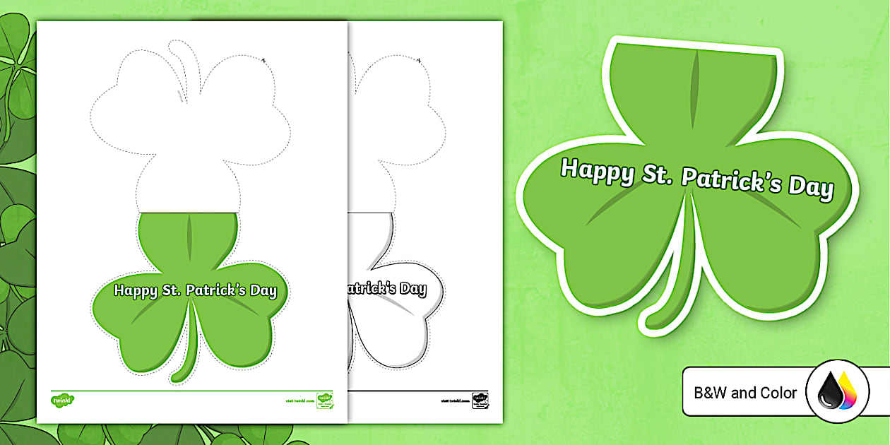 Shamrock Card Activity | St Patrick’s Day | Twinkl USA