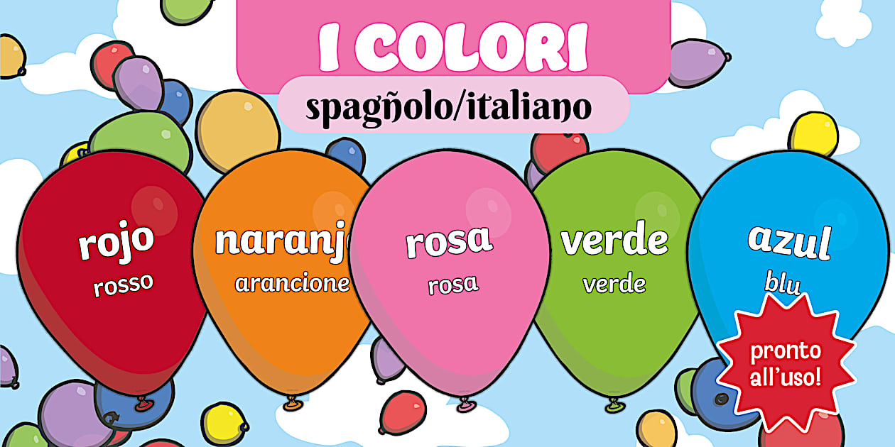 I colori (Italiano-Spagnolo)