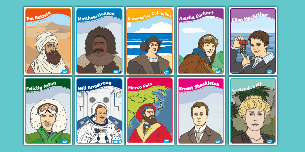 Significant Explorers Portraits (teacher made) - Twinkl