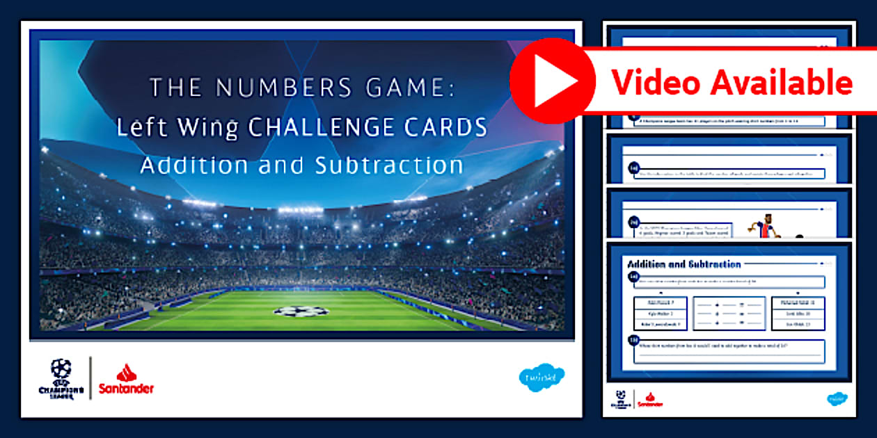 FREE! - 👉 UEFA Football Addition and Subtraction Maths Games | Primary