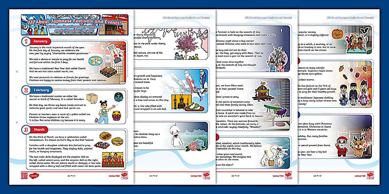 日本の祝日と行事｜Introduce Japanese Festivals and Events｜Twinkl