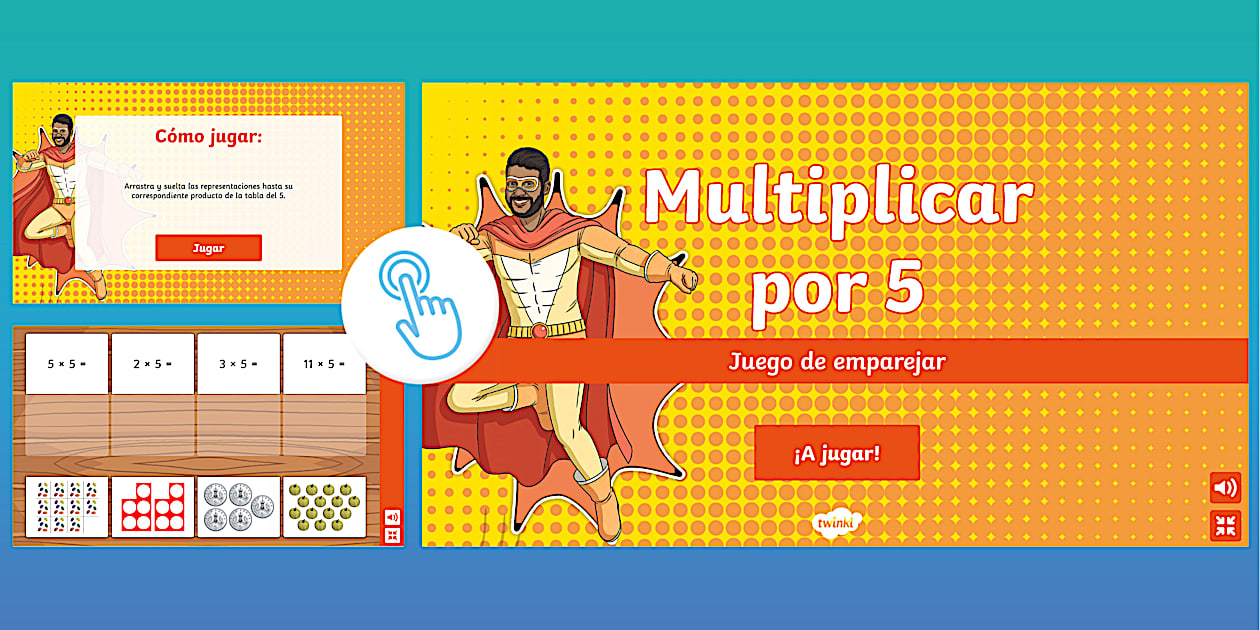Juego interactivo: Multiplicar por 5 (teacher made) - Twinkl