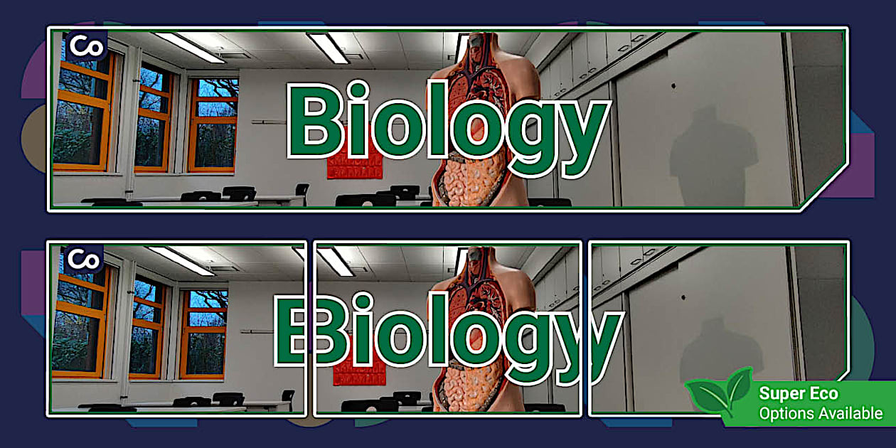Biology Display Banner (teacher made) - Twinkl