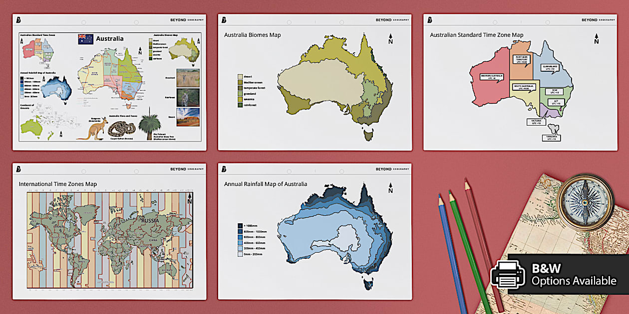 KS3 Selection of Atlas Maps - Twinkl