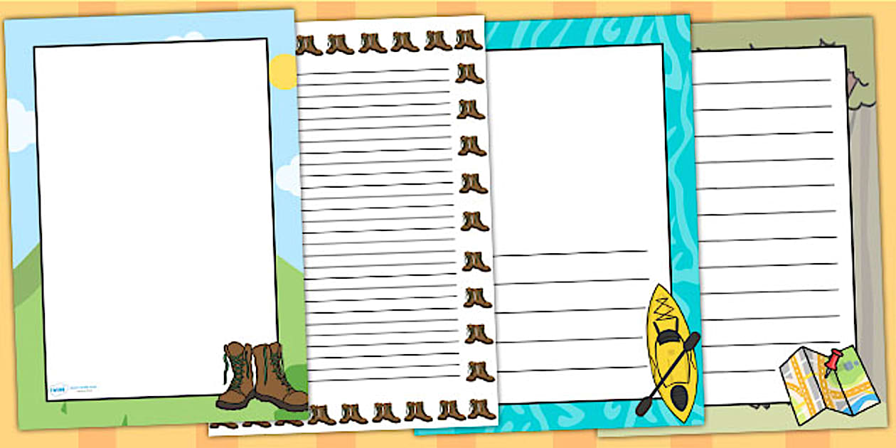 Editable Visits to the Country Side Page Borders - Twinkl