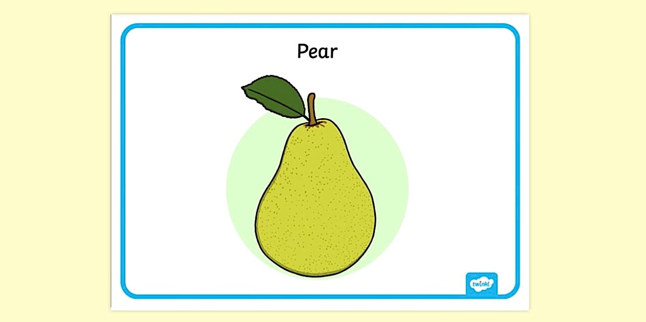 Poster of a Pear | Display Poster | Primary Resources
