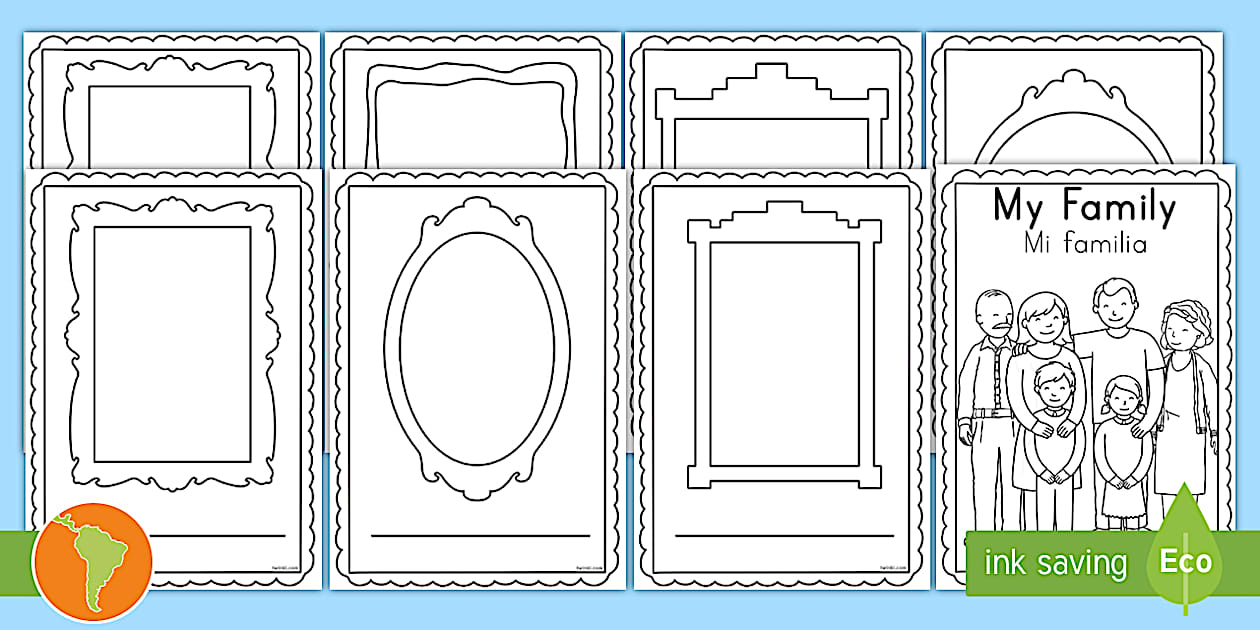 My Family Booklet - English/Spanish- Guía de trabajo