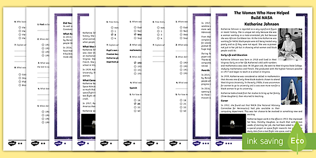 Katherine Johnson Facts for Kids - Women and NASA - Twinkl