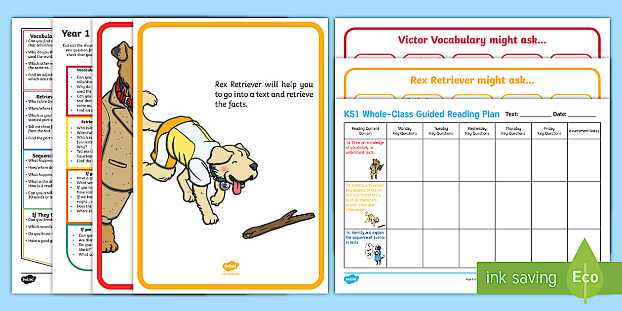 Whole Class Reading KS1 Resource Pack - Year 1 and Year 2