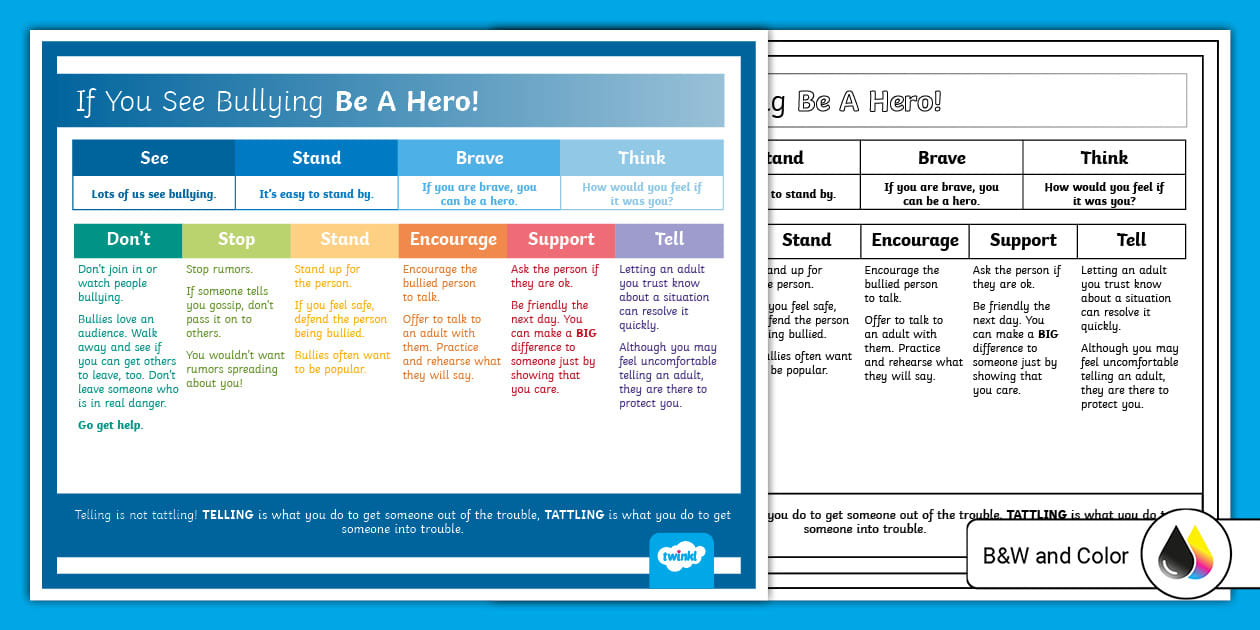 If You See Bullying Poster