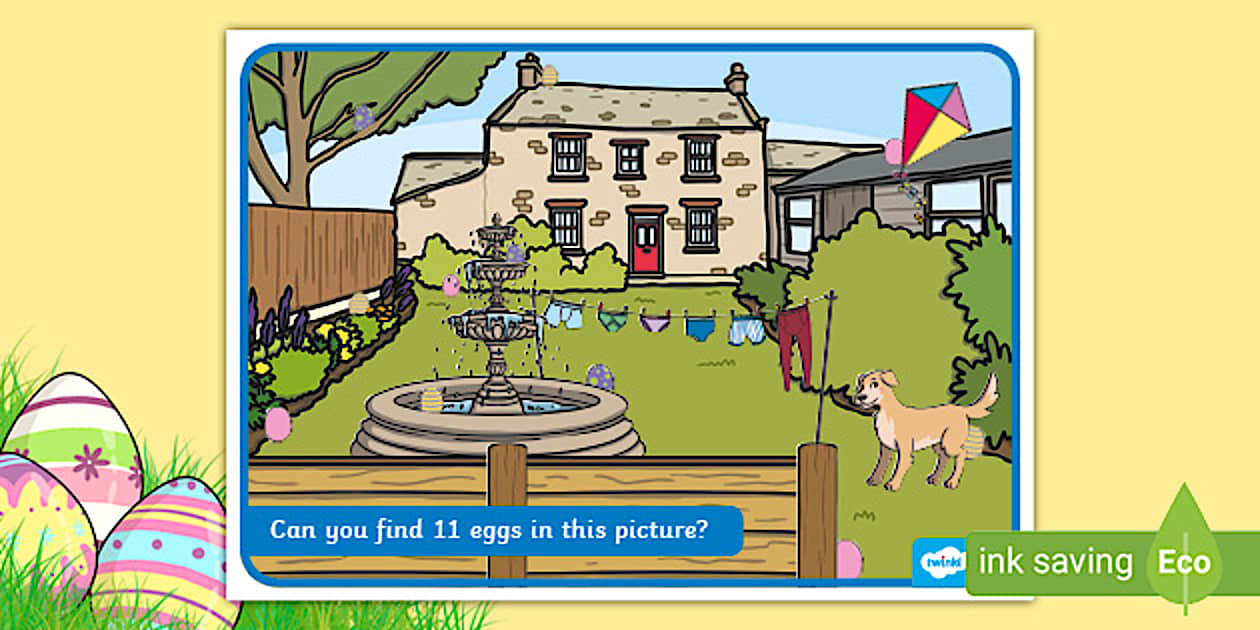 Easter Egg Hunt Worksheet (teacher made) - Twinkl