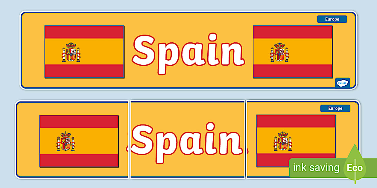 Spain KS1 Display Banner (teacher made) - Twinkl