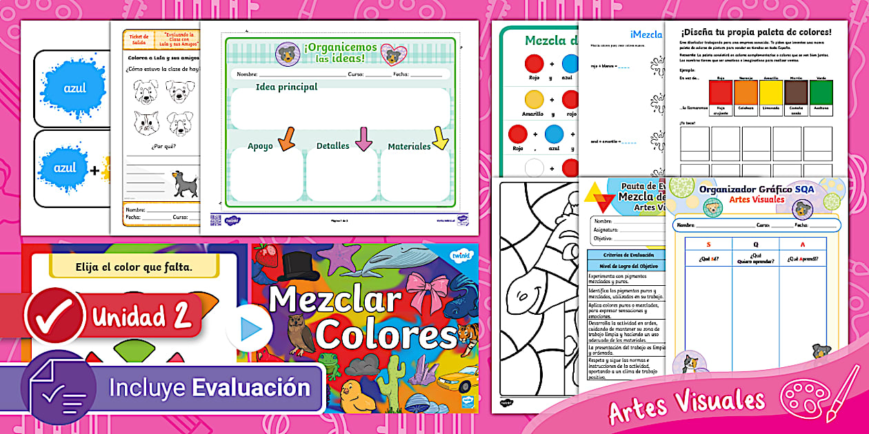 Artes Visuales | Mezcla de Colores | 1° | Unidad 2 - Twinkl