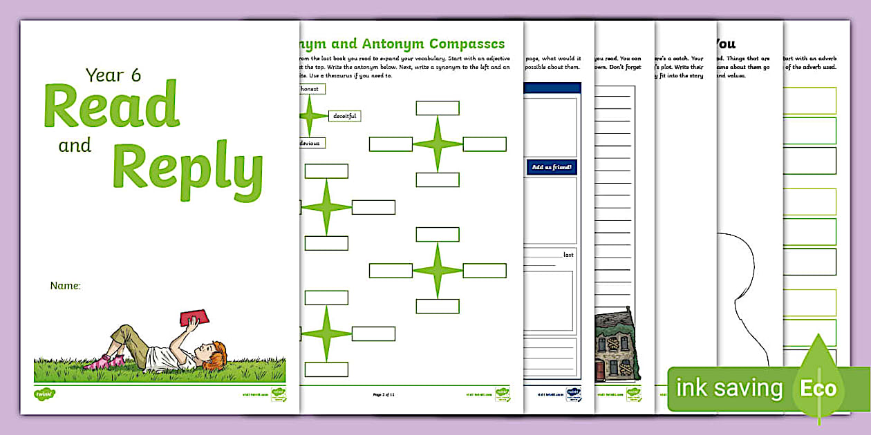 Year 6 Read And Reply Activity Pack Twinkl
